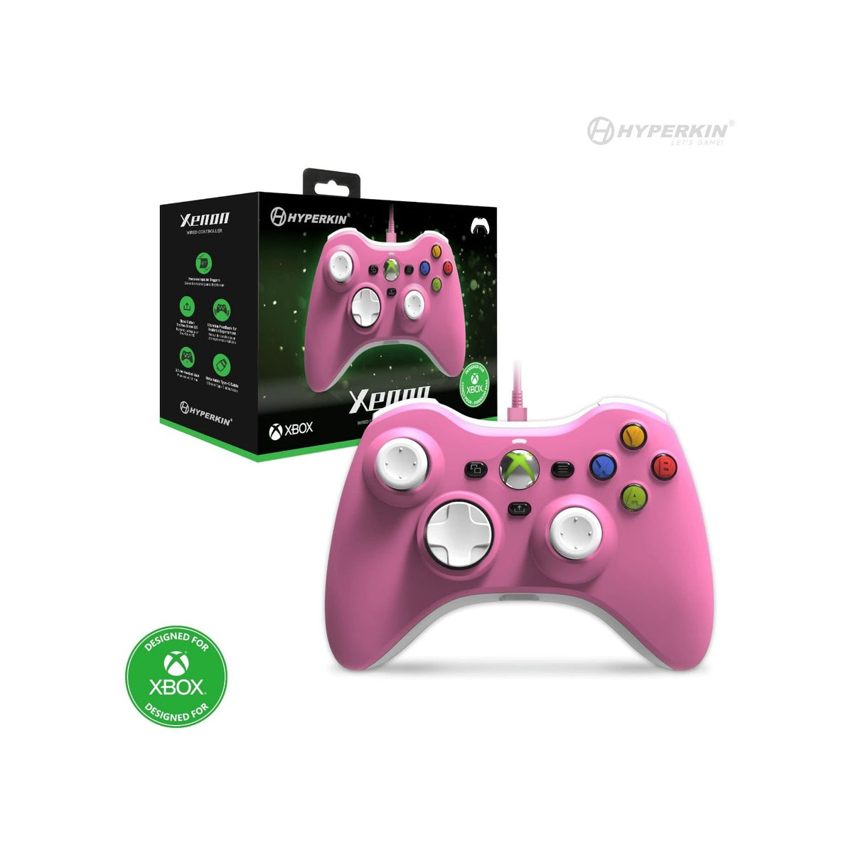 Hyperkin Xenon Wired XBOX Controller - Pink NEW – Orbit DVD