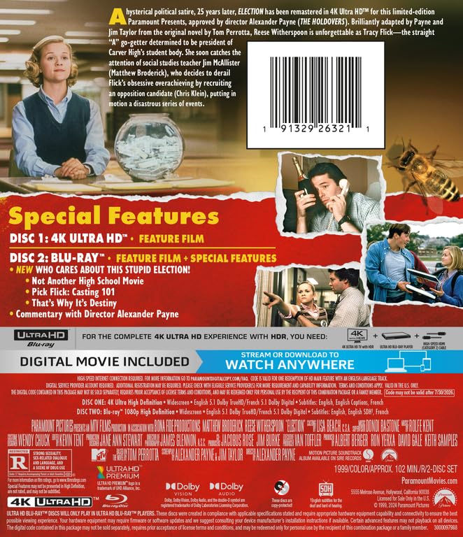 Election (4K UHD, Limited Edition) w/SLIP – Orbit DVD