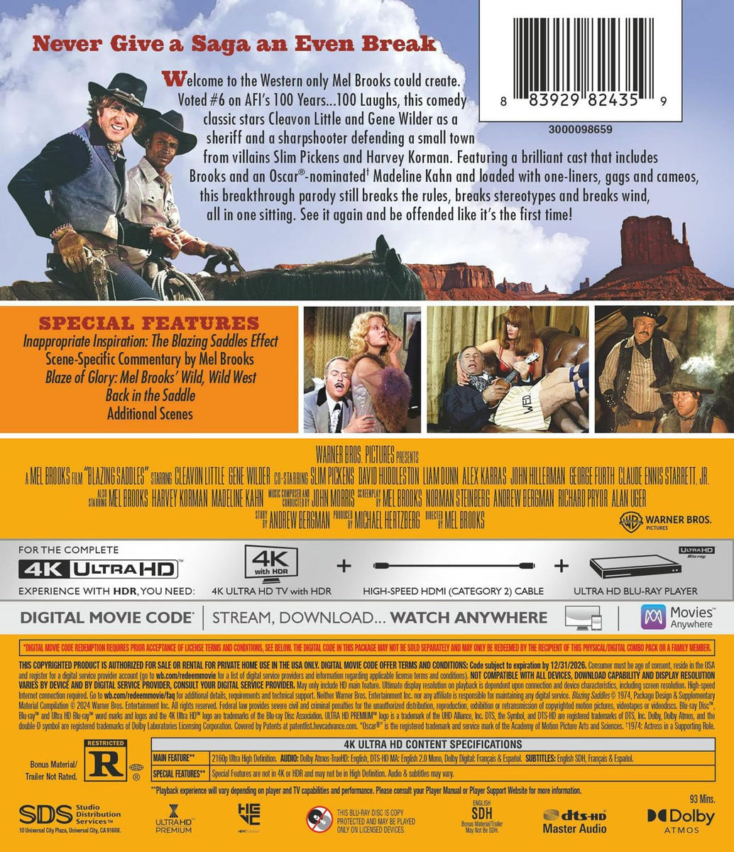 Blazing Saddles (4K UHD) – Orbit DVD