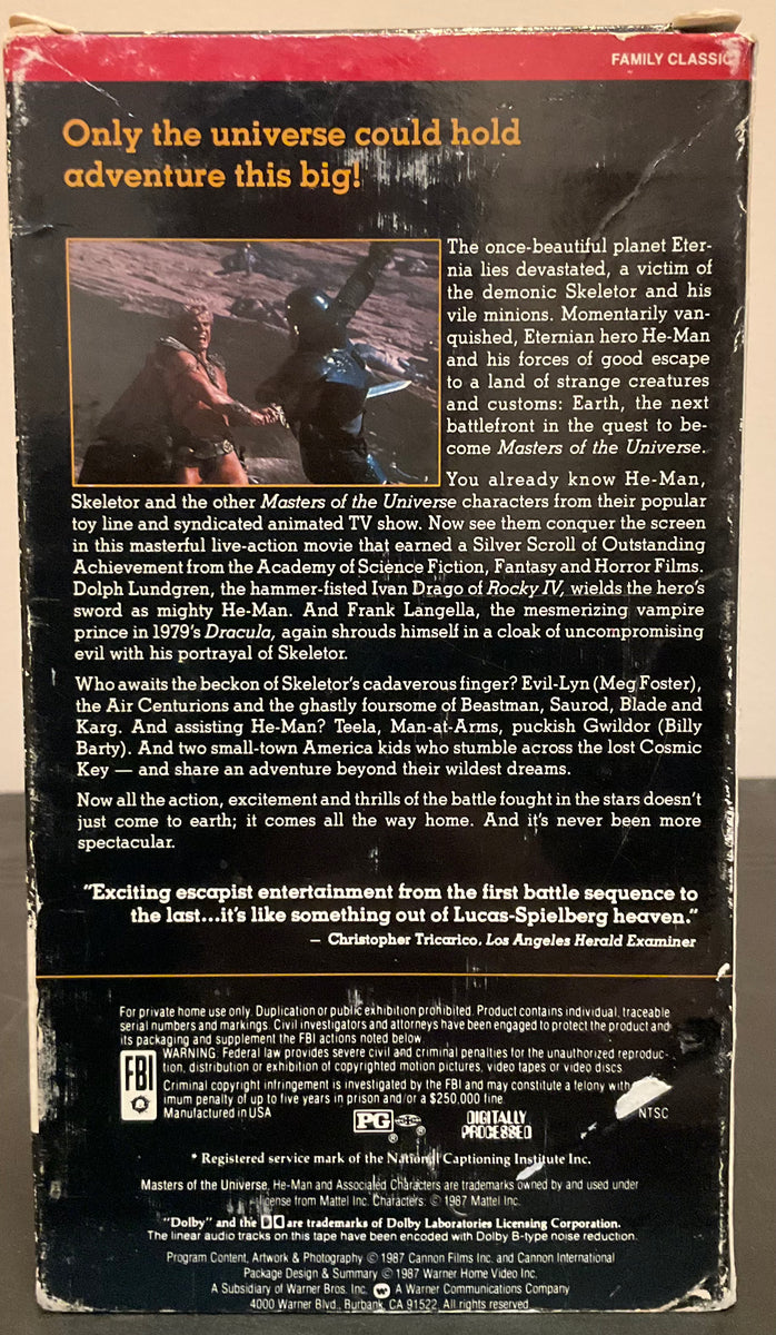 Masters Of The Universe VHS – Orbit DVD