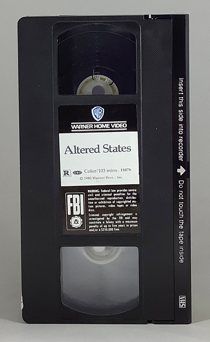 Altered States Clamshell VHS – Orbit DVD