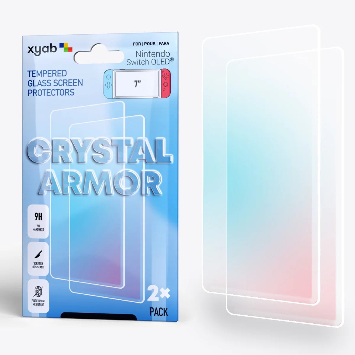Nintendo Switch OLED Tempered Glass Screen Protector 2 Pack NEW – Orbit DVD