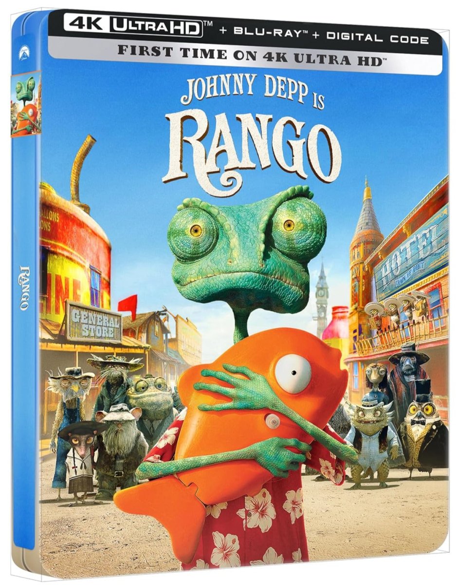 Rango (4K UHD, Limited Edition Steelbook) w/SLIP – Orbit DVD