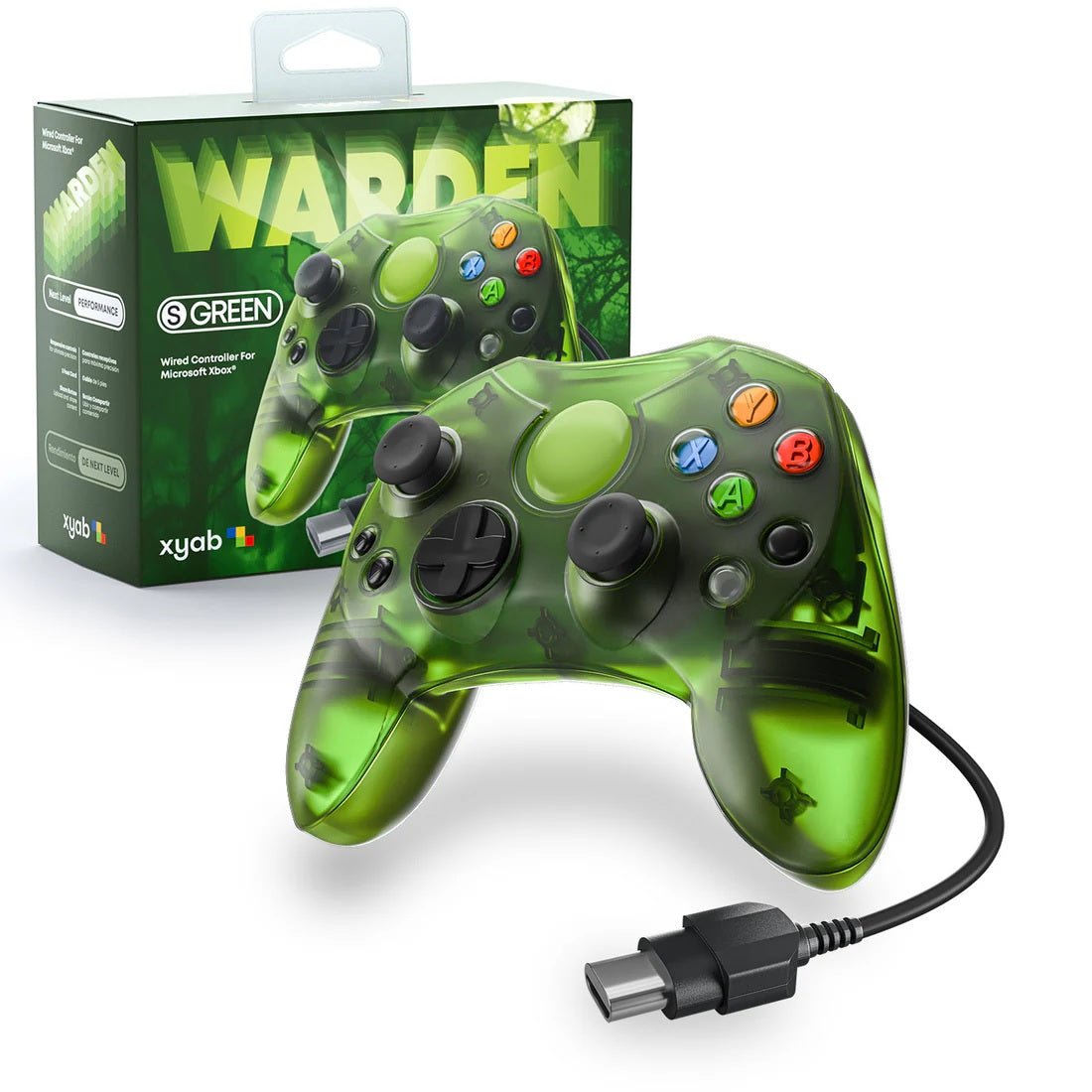 WARDEN Original XBOX Wired S-Type Controller - Green NEW – Orbit DVD